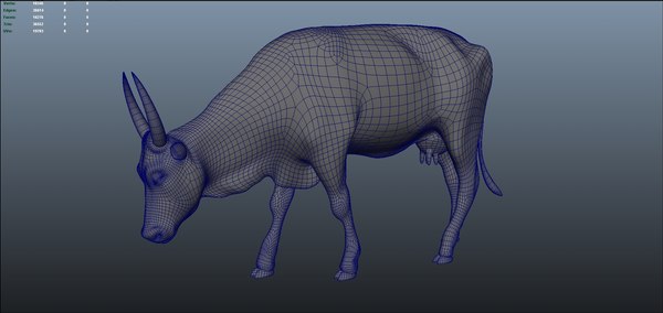 Cow model - TurboSquid 1262998