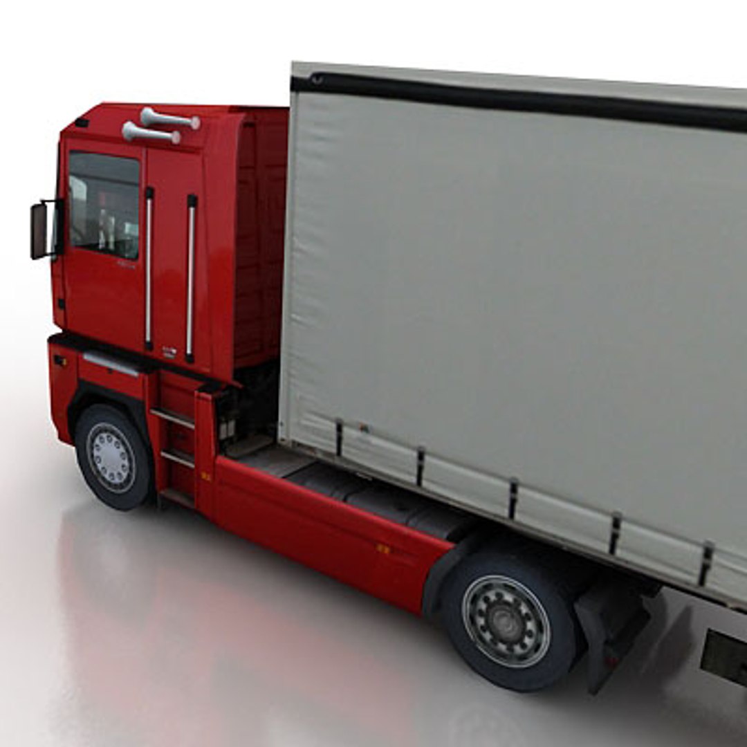 Vehicle Truck Trailer 3d Model