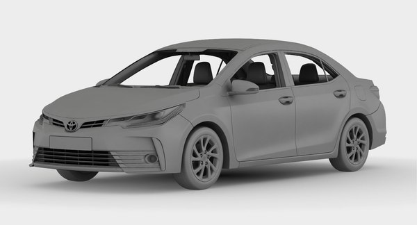 toyota corolla sedan 3d model