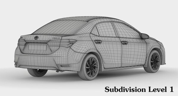 toyota corolla sedan 3d model