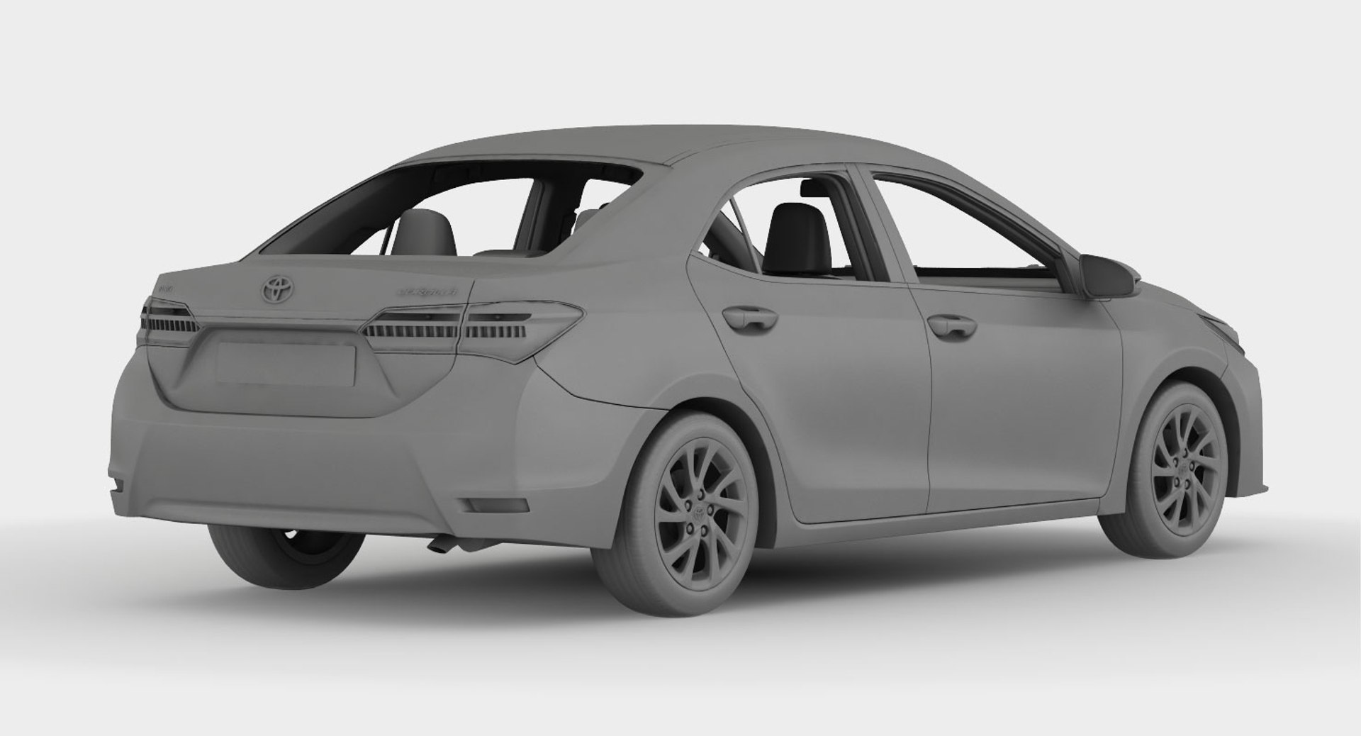 Toyota Corolla Sedan 3d Model