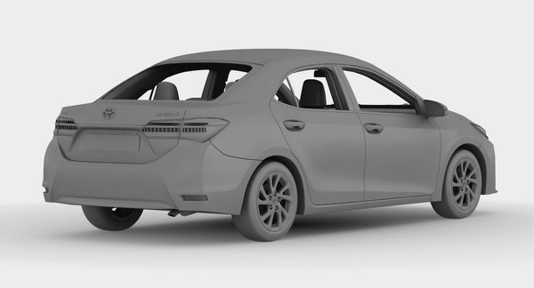 toyota corolla sedan 3d model