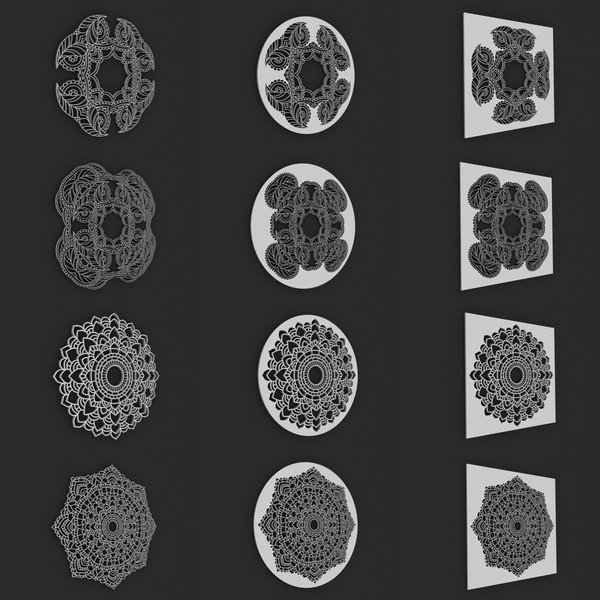 Mandala 360 컬렉션 3D 모델 - TurboSquid 1589926