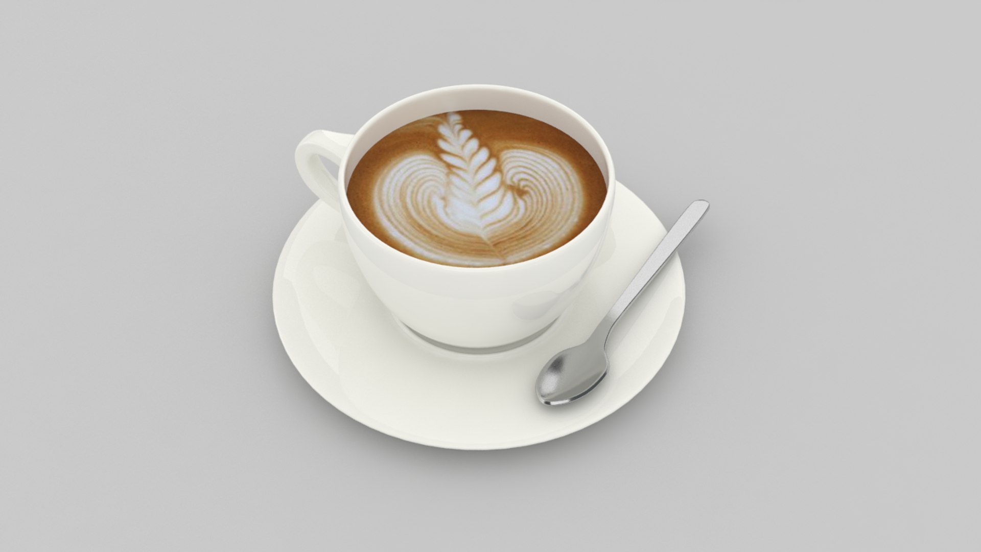 coffe latte 6 3d model