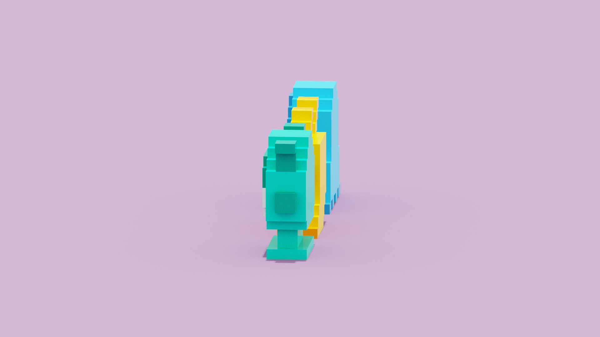 3D Voxel Aliens - TurboSquid 1966412