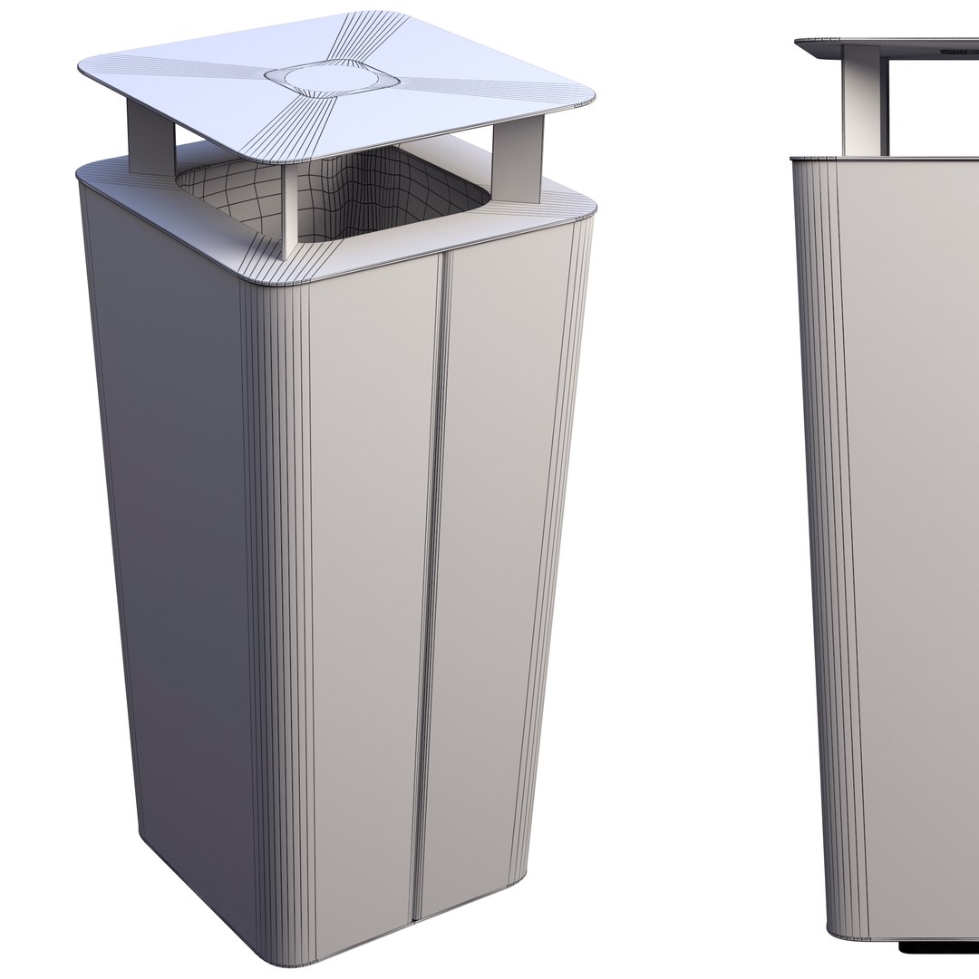 Waste Bin 3D Model - TurboSquid 1858577