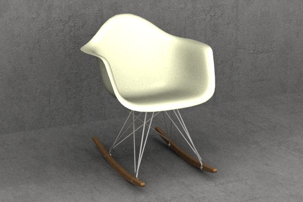 maya eames plastic chair rockers