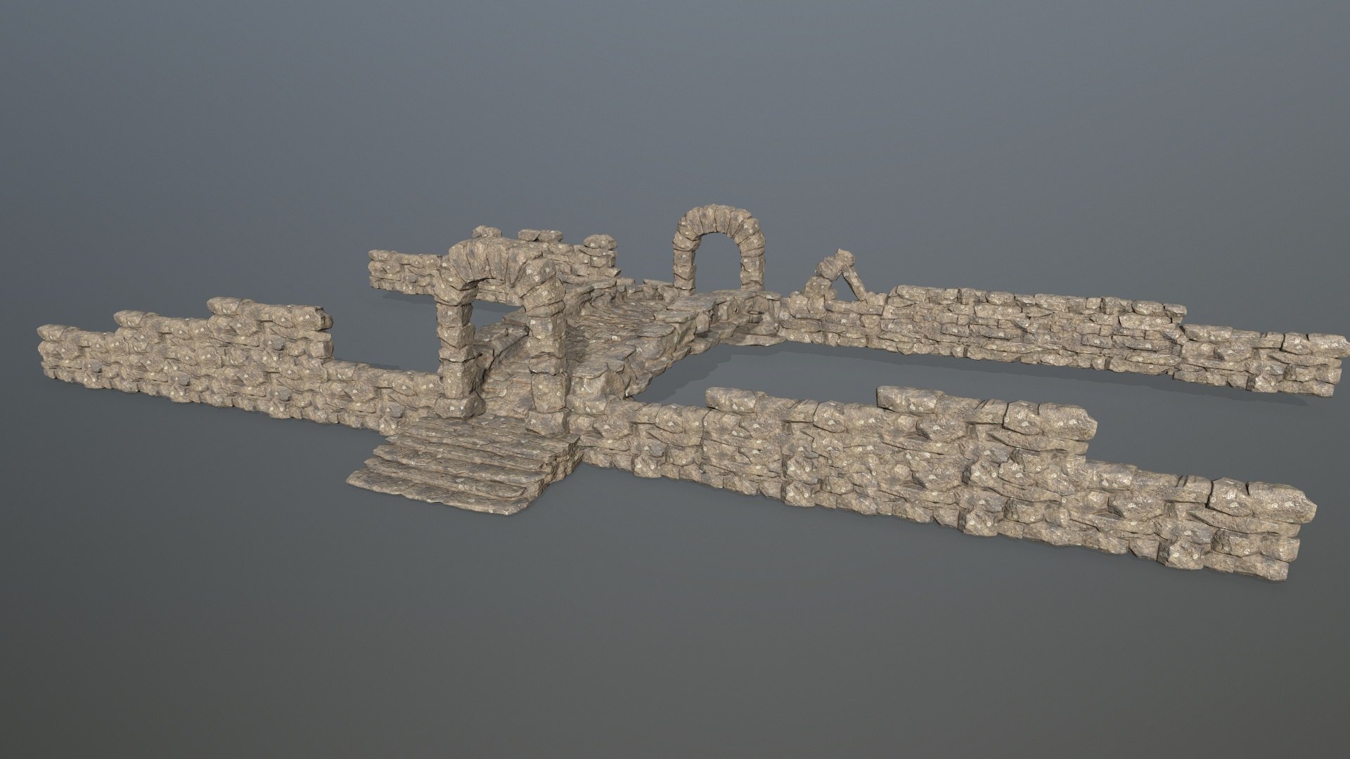 Wall Door Bridge 3D Model - TurboSquid 1327655