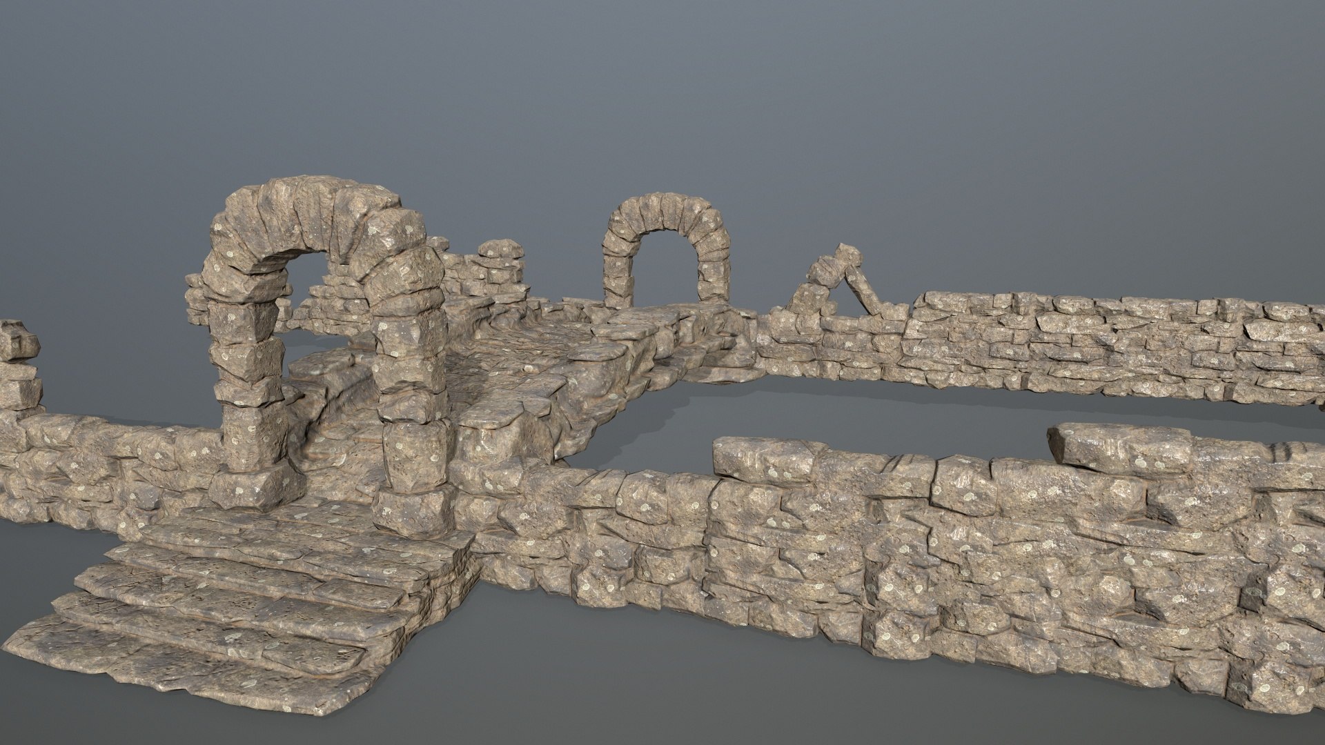 Wall Door Bridge 3D Model - TurboSquid 1327655