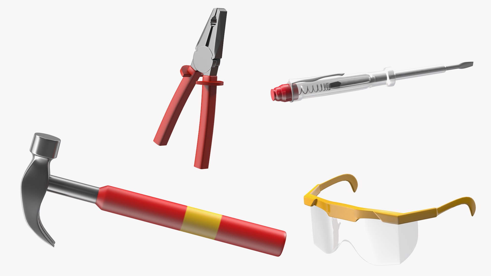 3D Light Skin Black Man Electrician Inspecting Pose - TurboSquid 1755671