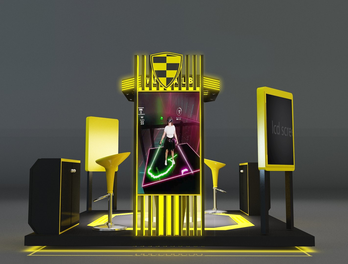 3D Booth Exhibition Stand A665b - TurboSquid 2290954