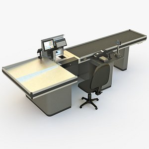 3d model cash register