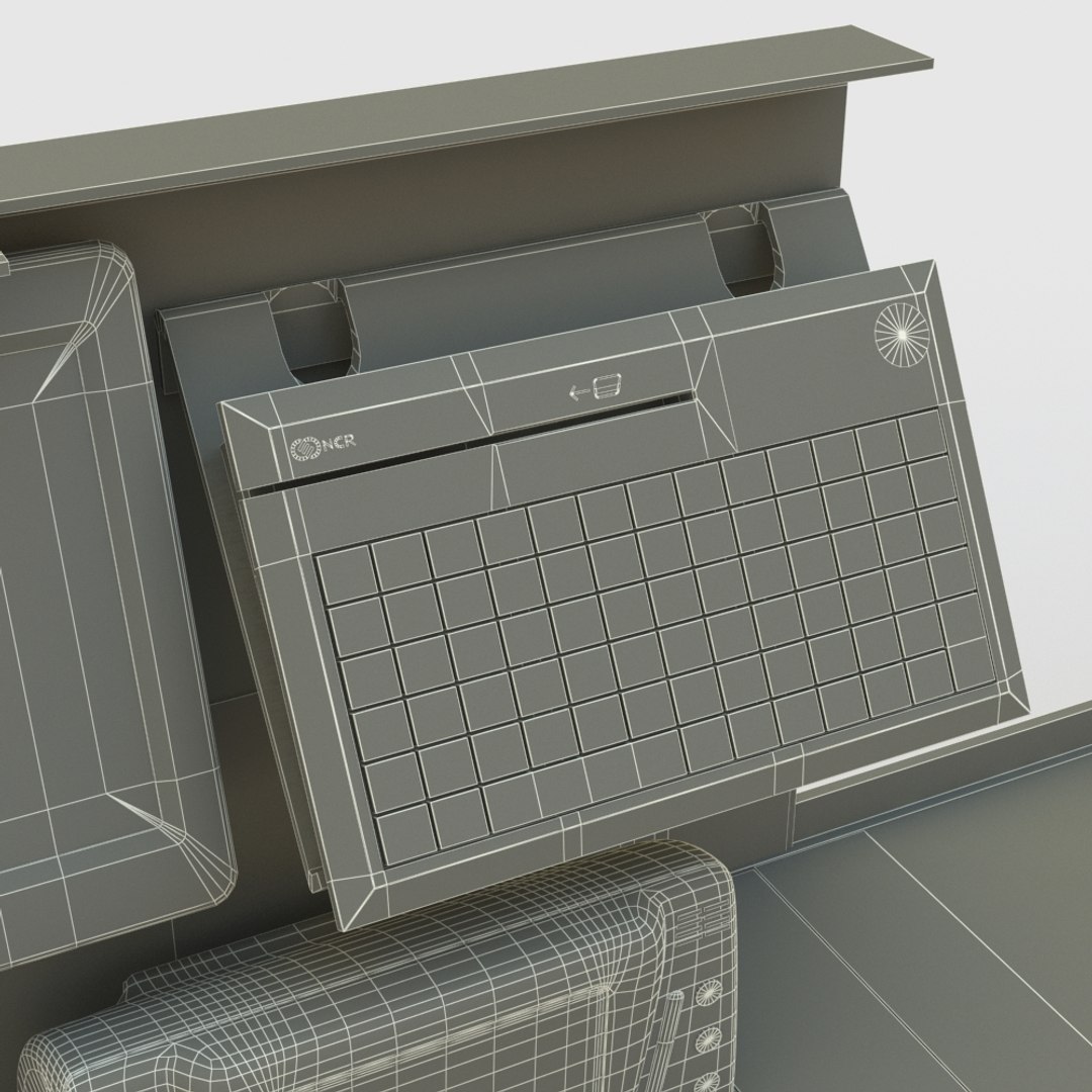 3D cash tills model - TurboSquid 1379069