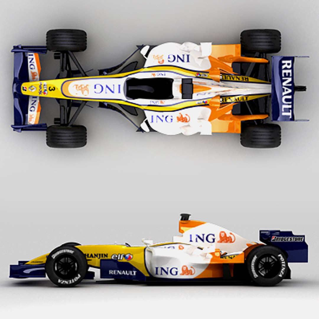 3d Model 2007 F1 Ing Renault R27