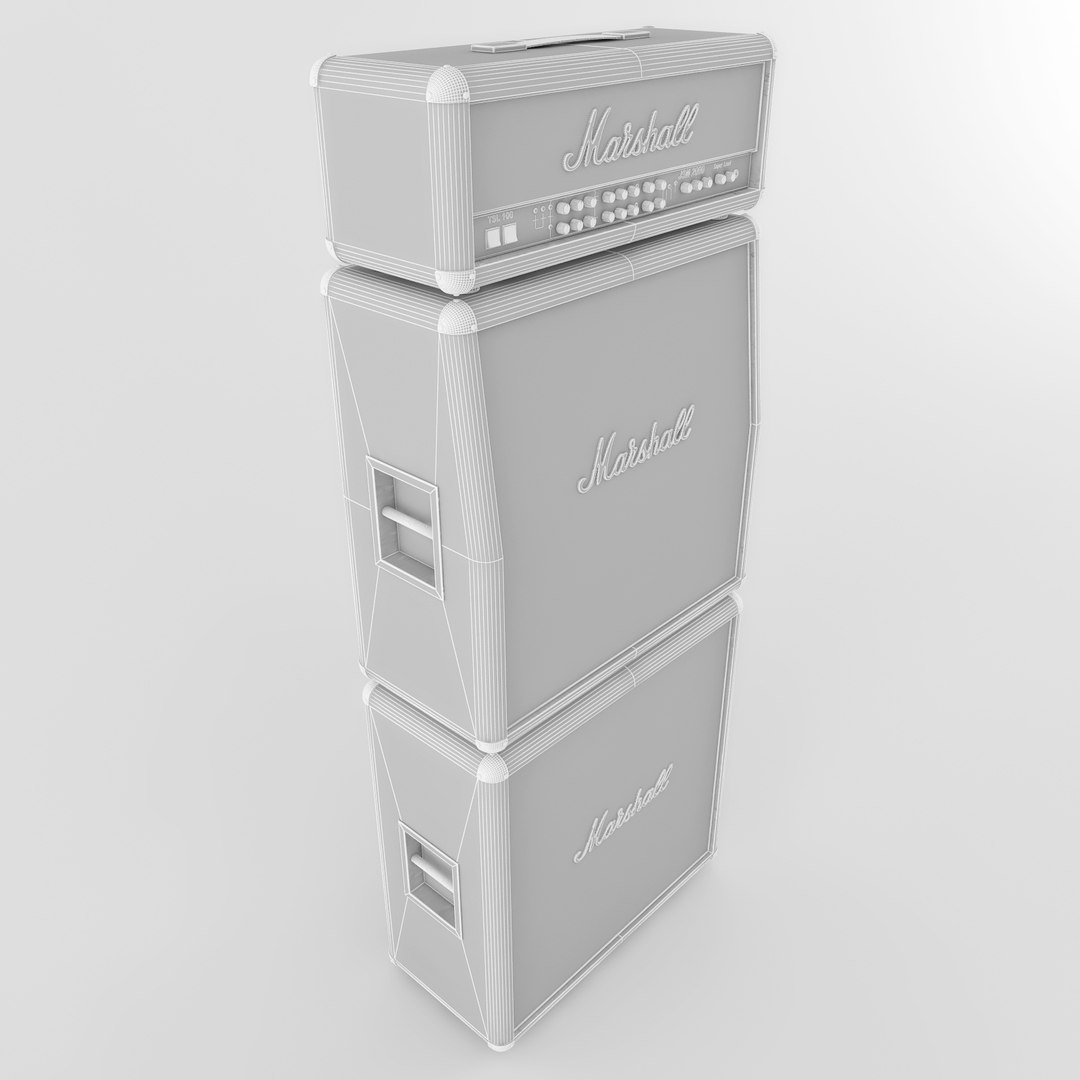 marshall gsm2000 guitar stack 3d 3ds