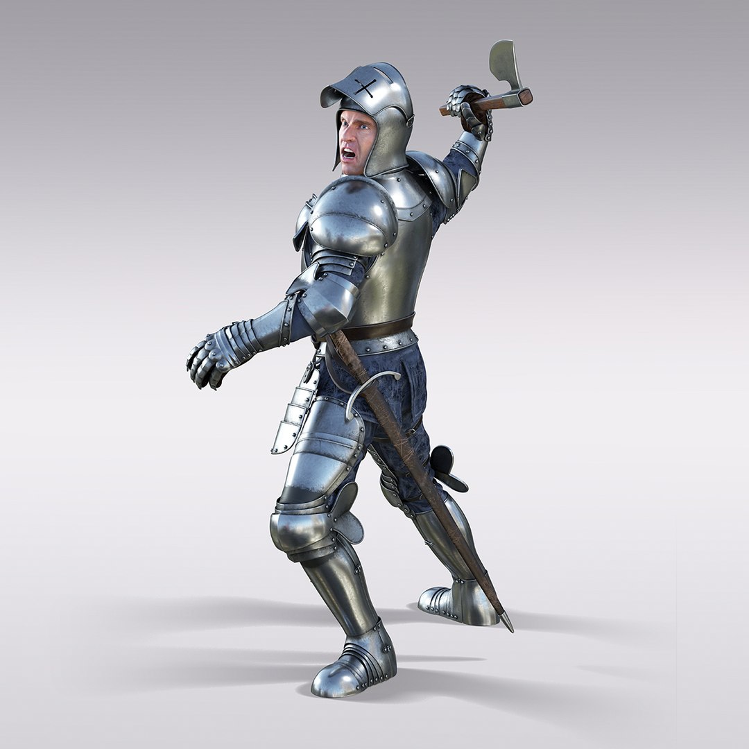Knight plate 3D model - TurboSquid 1650608