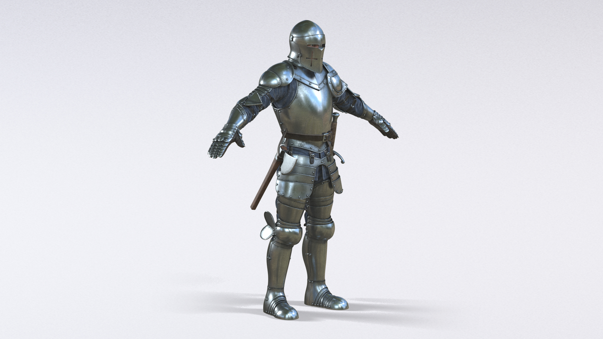 Knight plate 3D model - TurboSquid 1650608