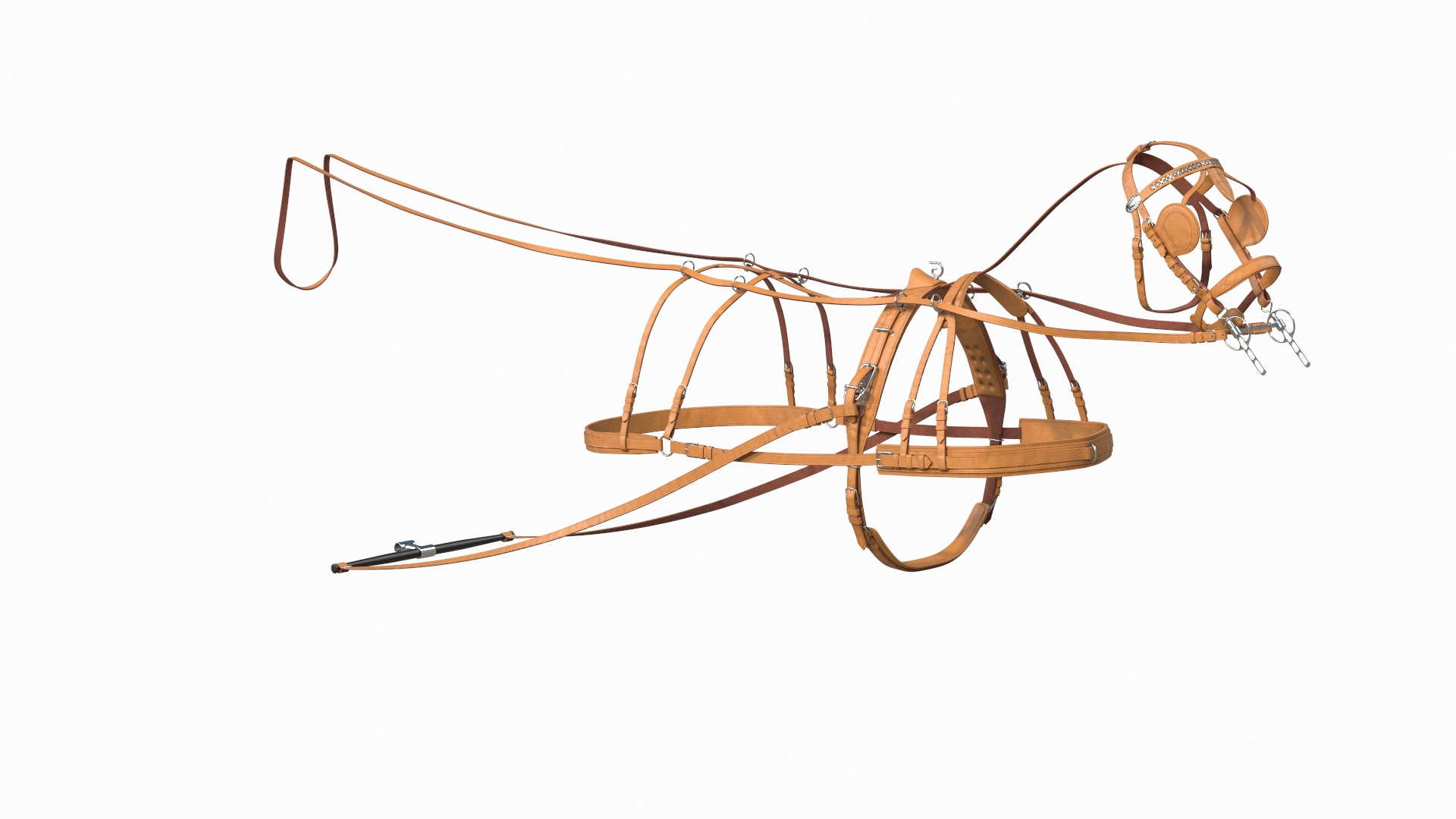 Leather Single Driving Harness 3D Model - TurboSquid 1581063