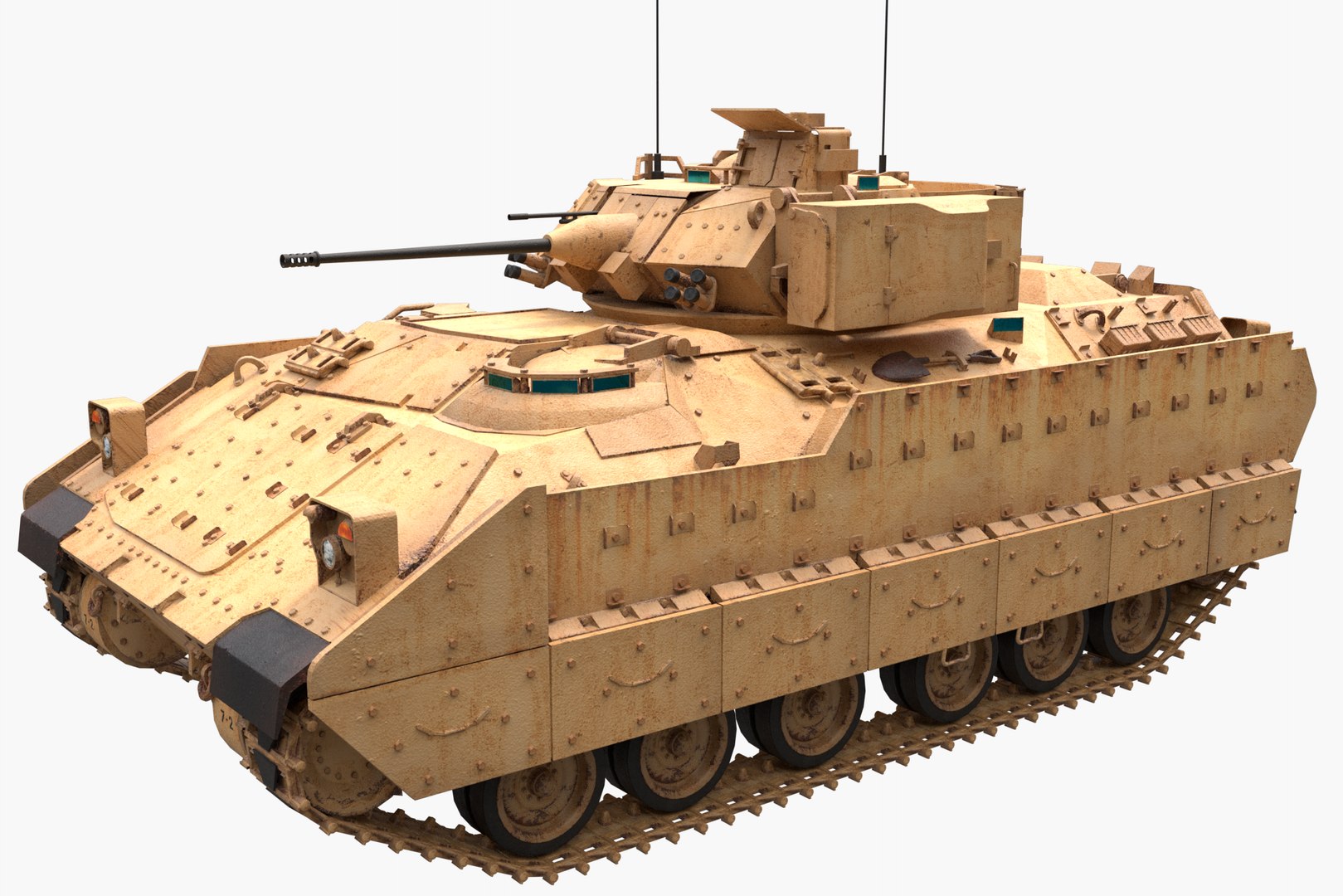 Bradley M2a2 Tank 3D - TurboSquid 1414515