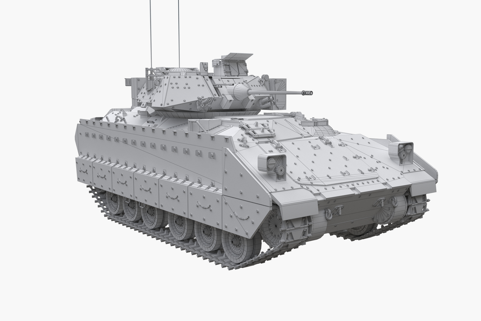 Bradley M2a2 Tank 3D - TurboSquid 1414515