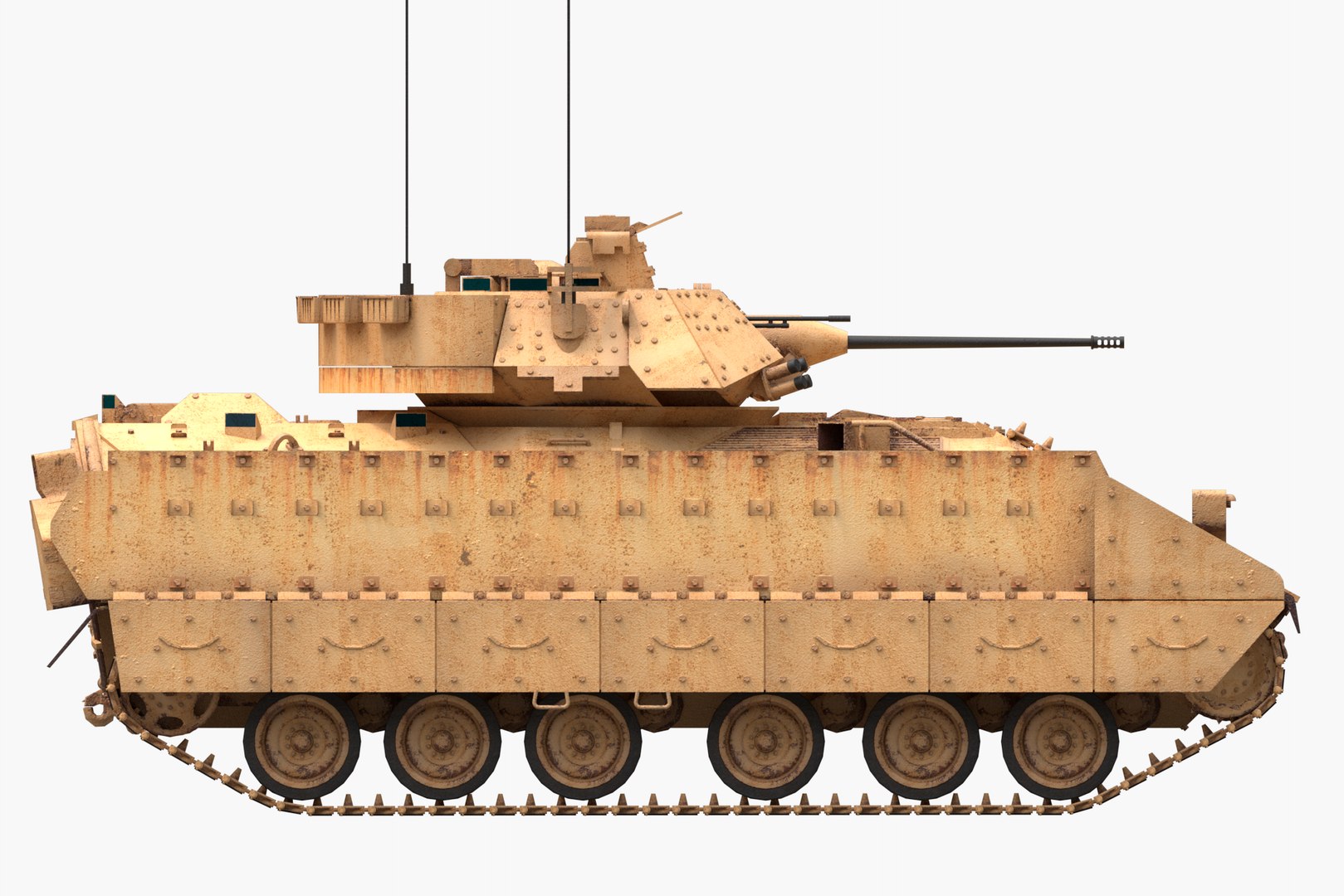 Bradley M2a2 Tank 3D - TurboSquid 1414515