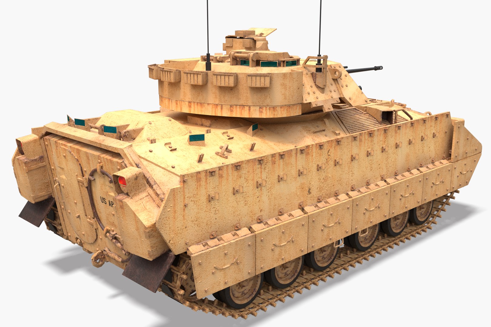 Bradley M2a2 Tank 3D - TurboSquid 1414515
