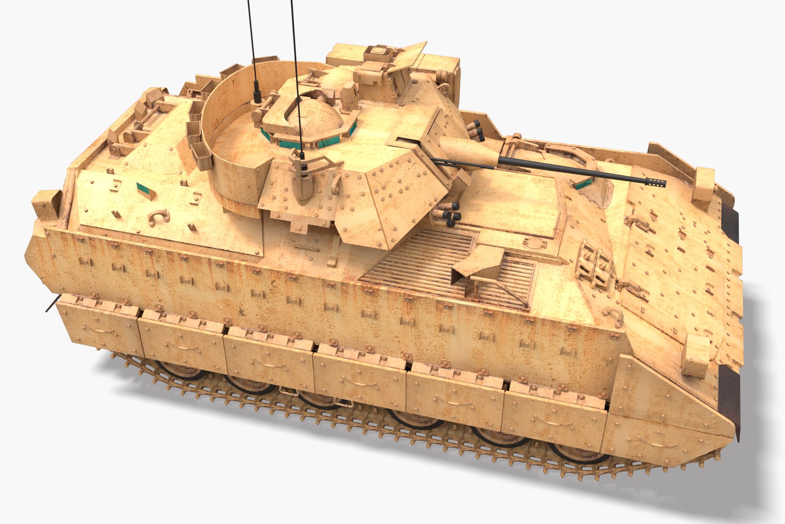 Bradley M2a2 Tank 3D - TurboSquid 1414515