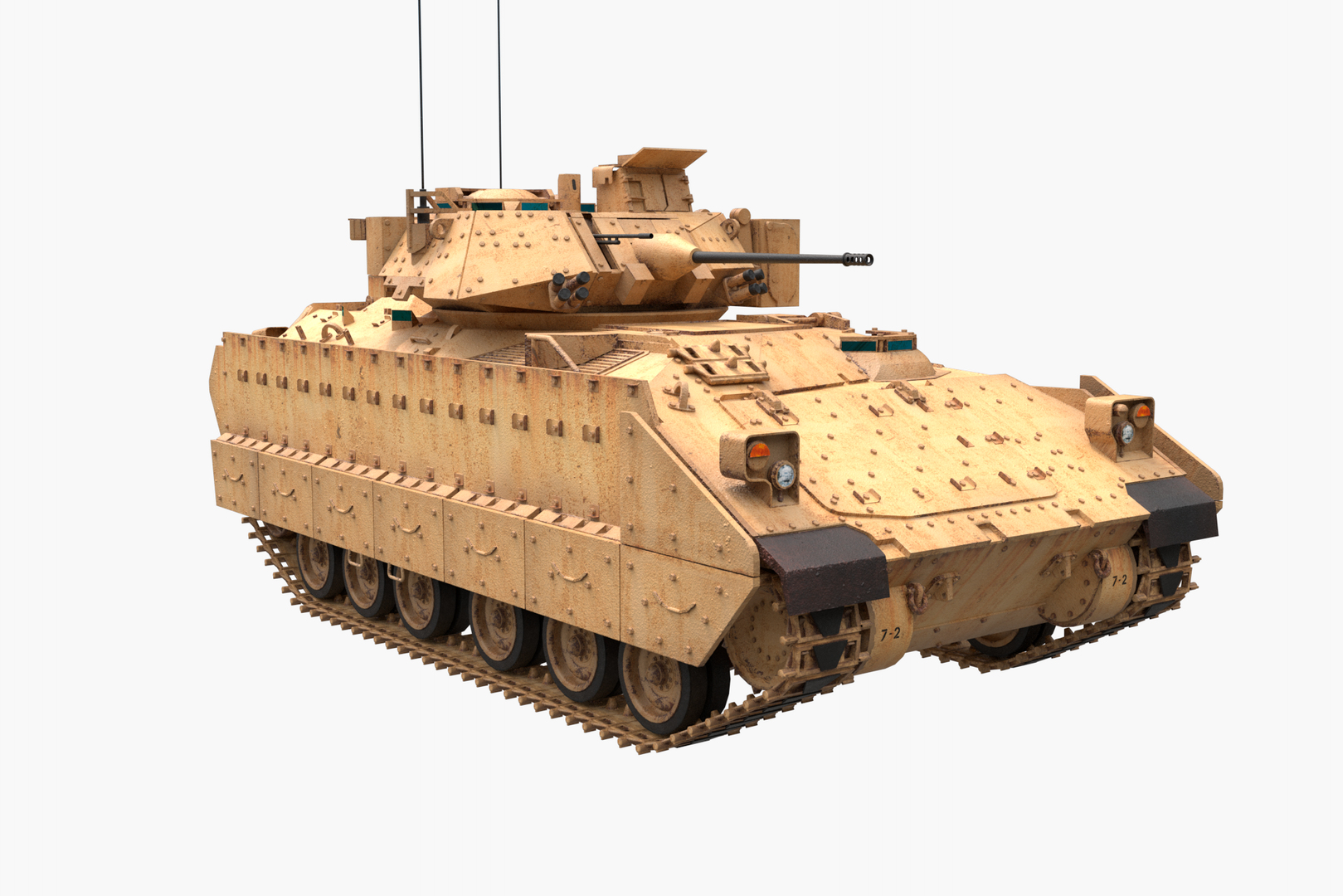 Bradley M2a2 Tank 3D - TurboSquid 1414515