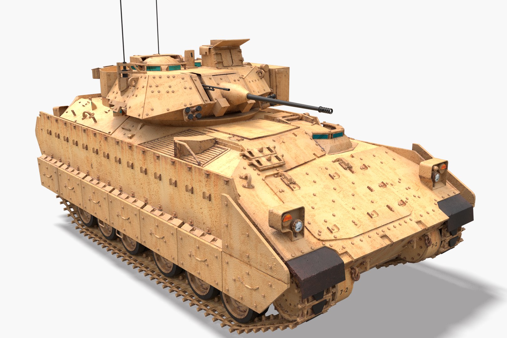 Bradley M2a2 Tank 3D - TurboSquid 1414515