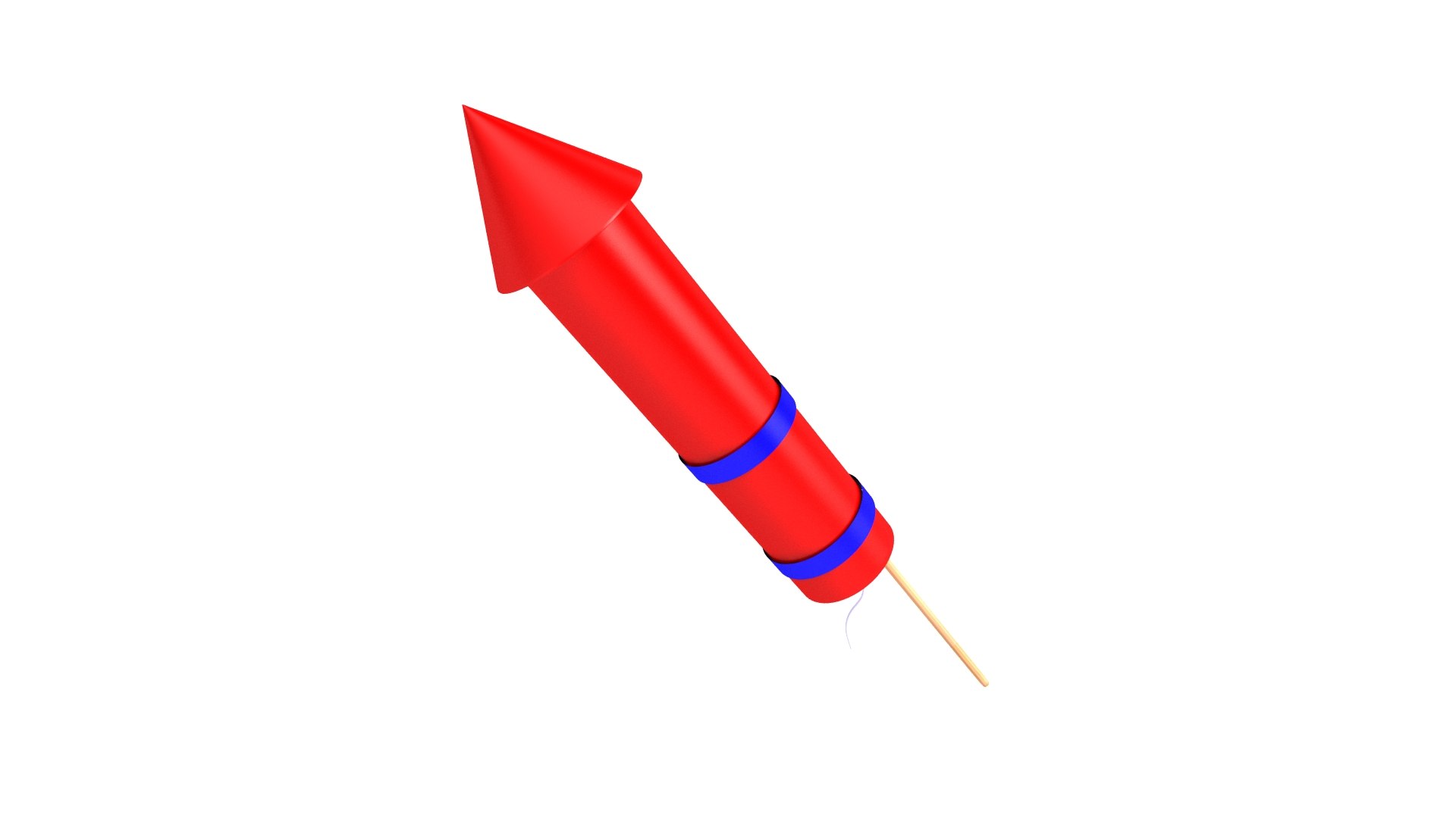 Firework Rocket 3D Model - TurboSquid 2125948