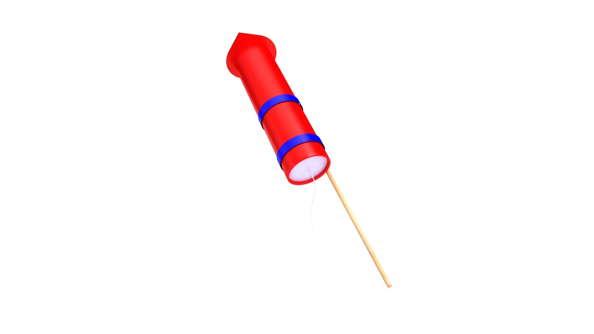 Firework Rocket 3D Model - TurboSquid 2125948