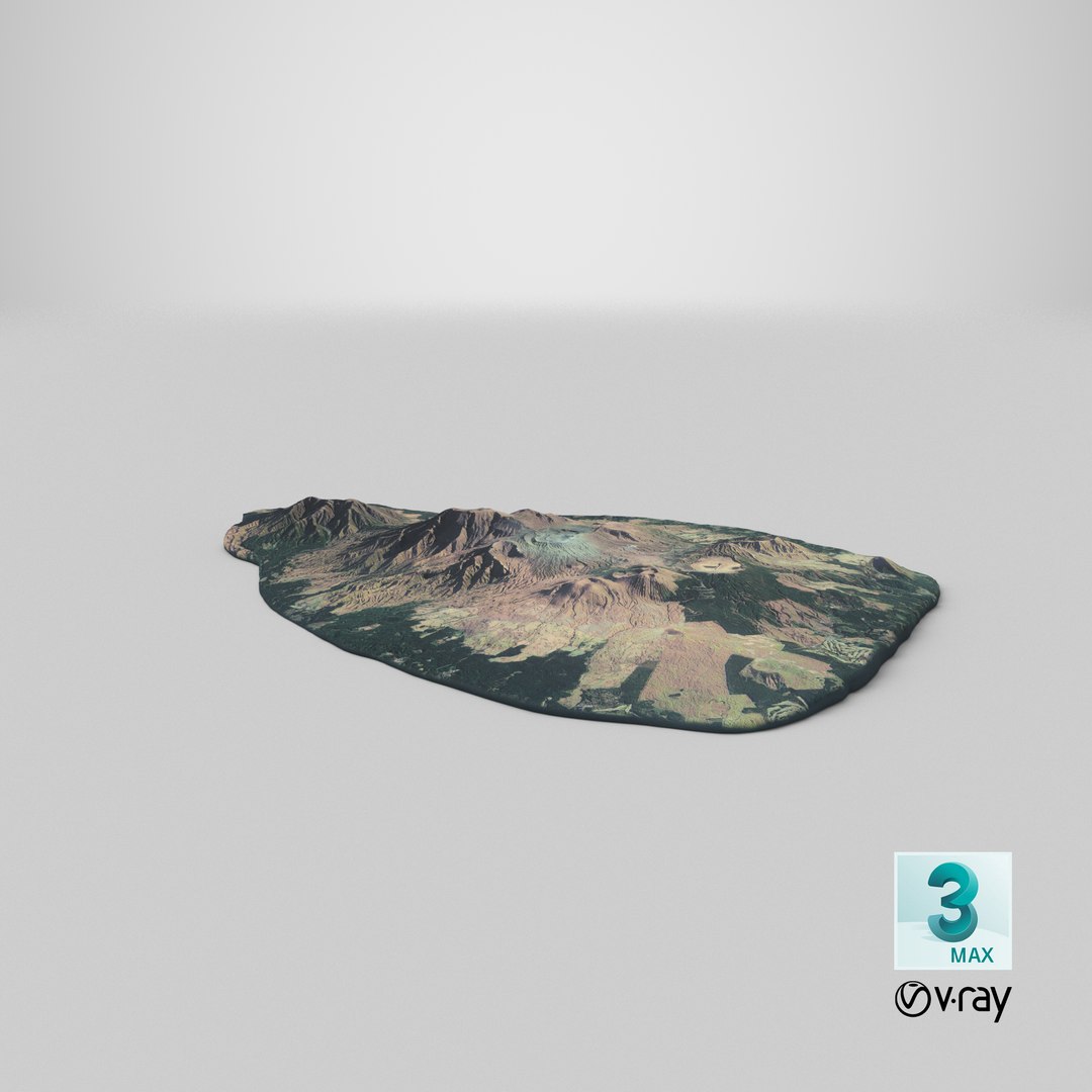 3D model Aso Volcano - TurboSquid 1805268