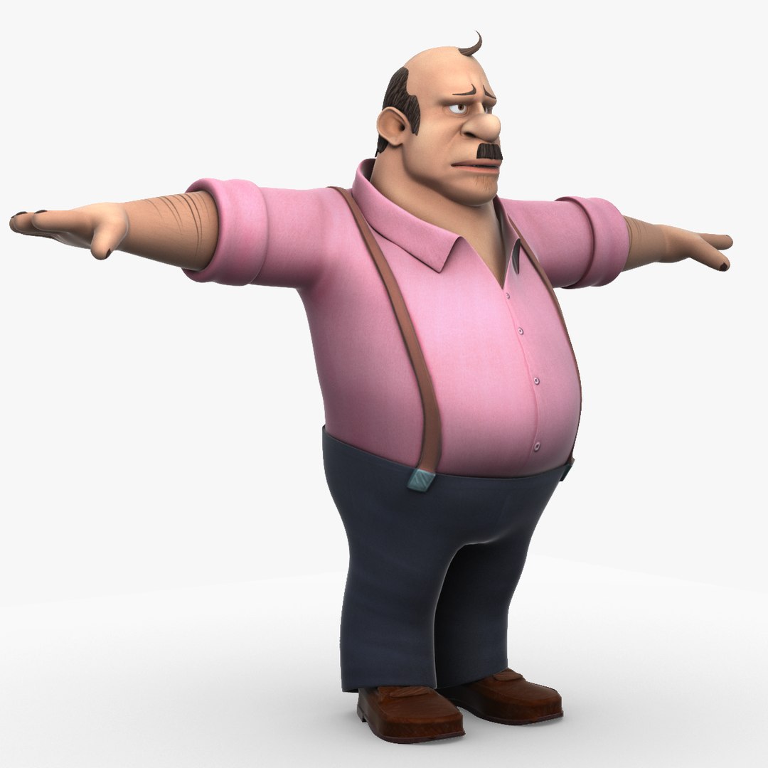 Fantasy Fat Man 3d Model