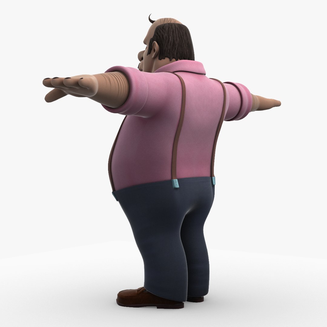 fantasy fat man 3d model