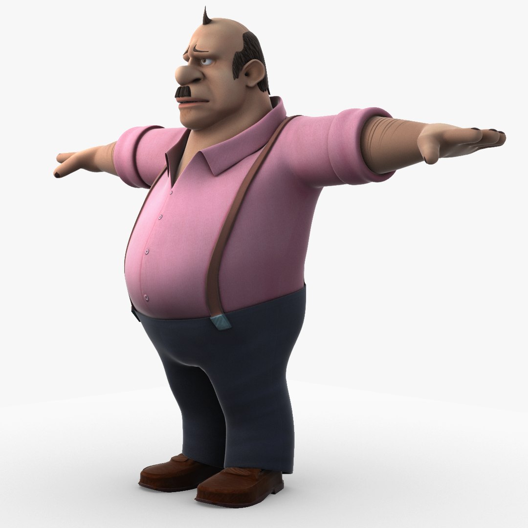 fantasy fat man 3d model