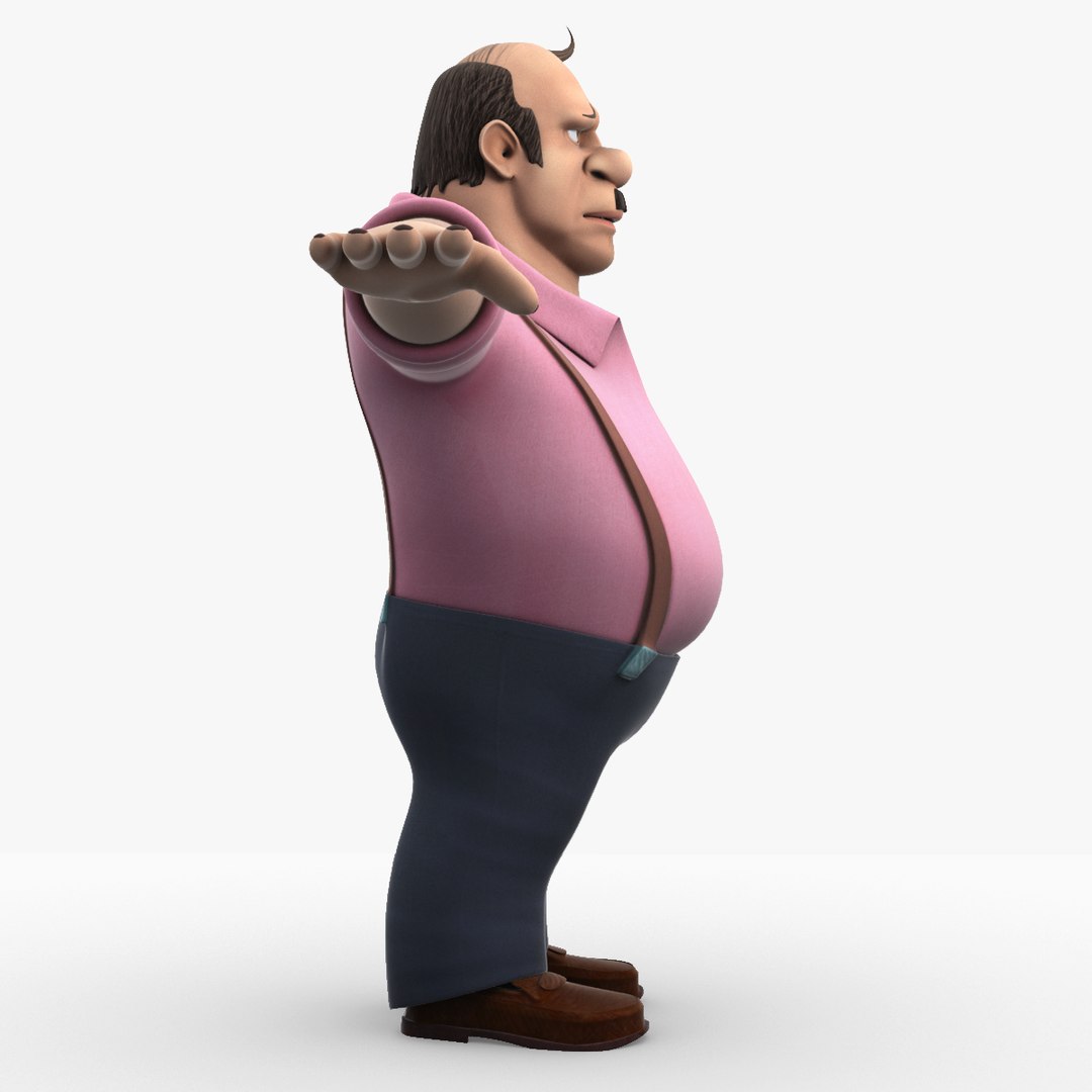fantasy fat man 3d model
