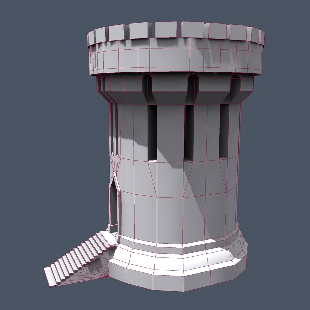 Fantasy Medieval Castle Tower Max