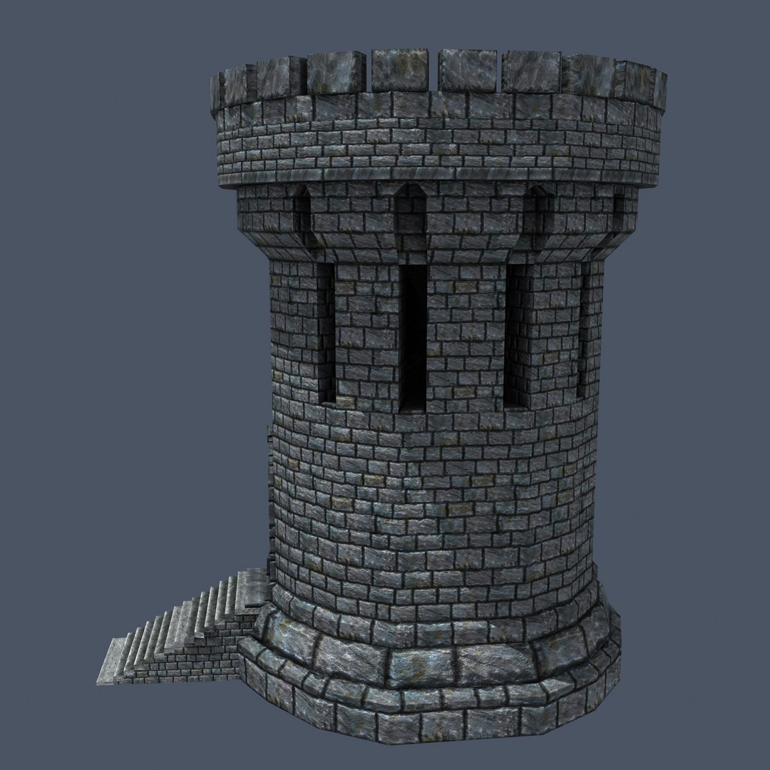 Fantasy Medieval Castle Tower Max