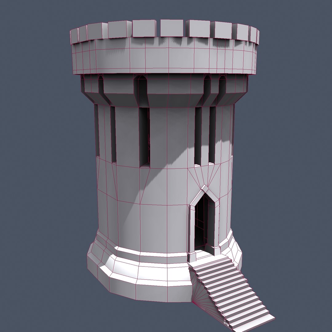 Fantasy Medieval Castle Tower Max