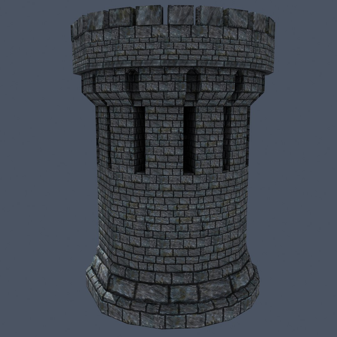Fantasy Medieval Castle Tower Max