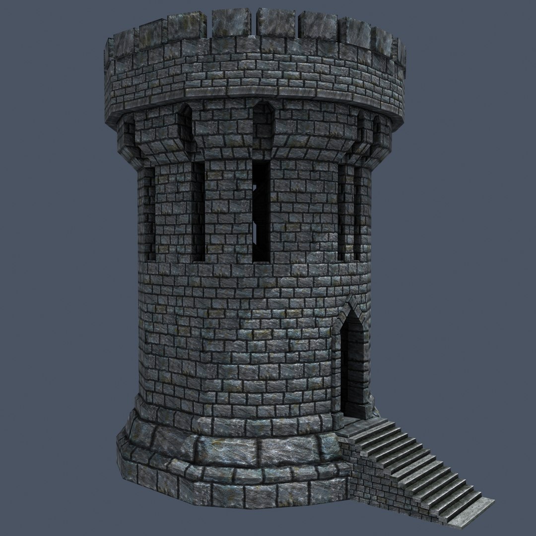 Fantasy Medieval Castle Tower Max