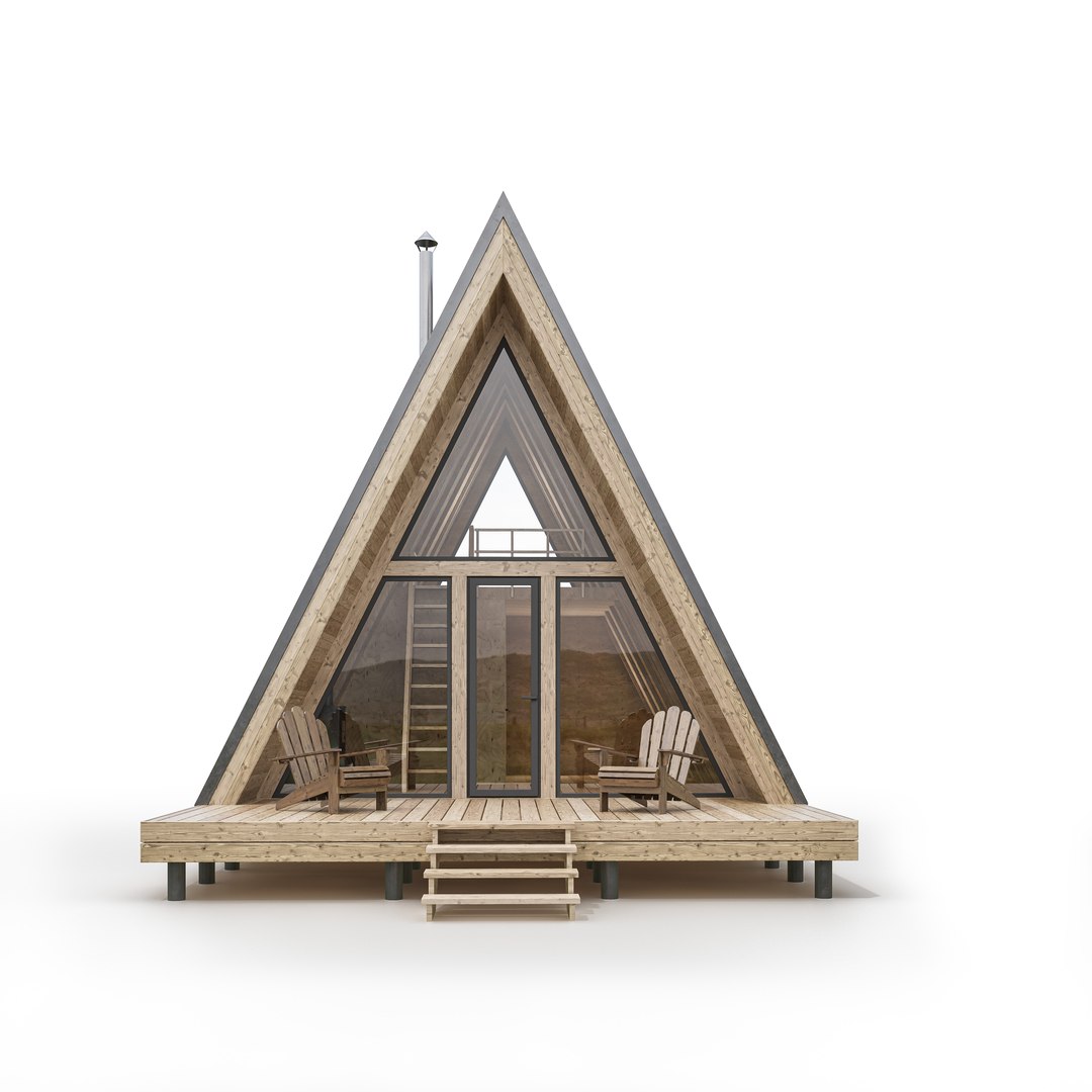 A Frame House 3D - TurboSquid 2288273