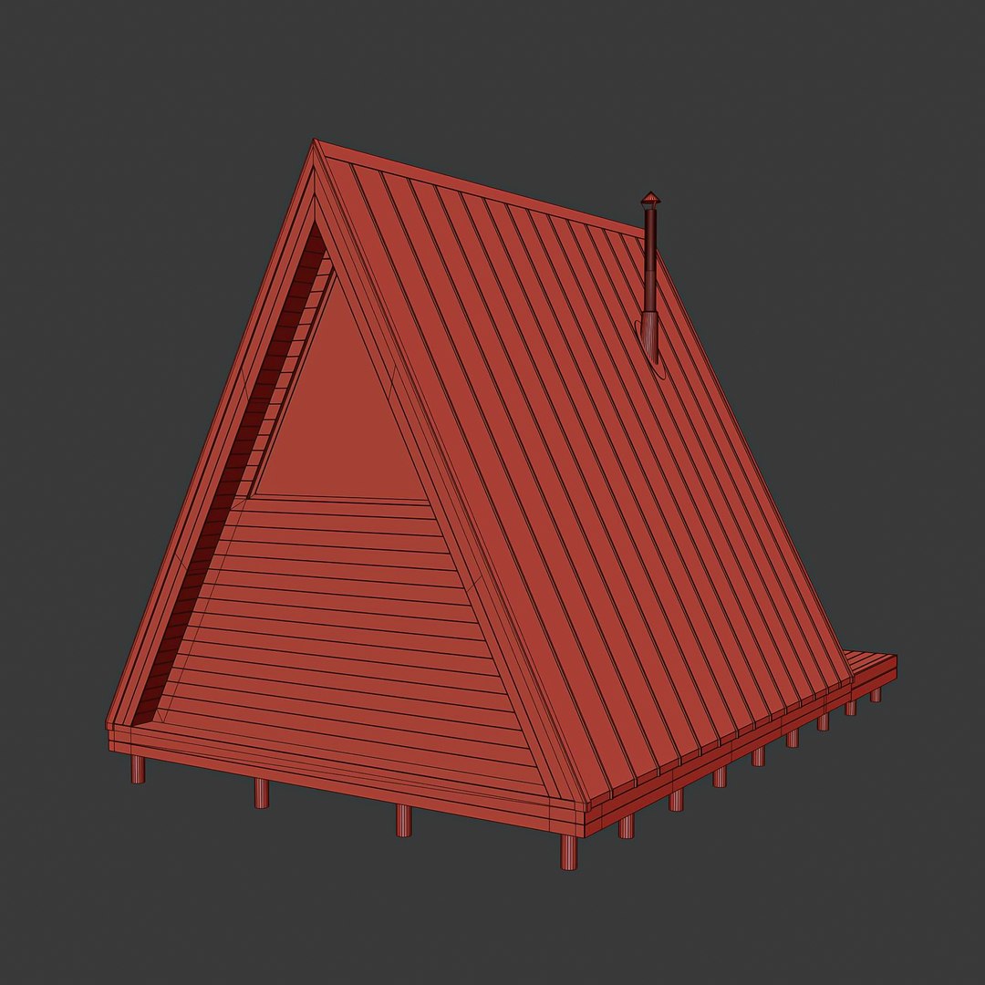 A Frame House 3D - TurboSquid 2288273
