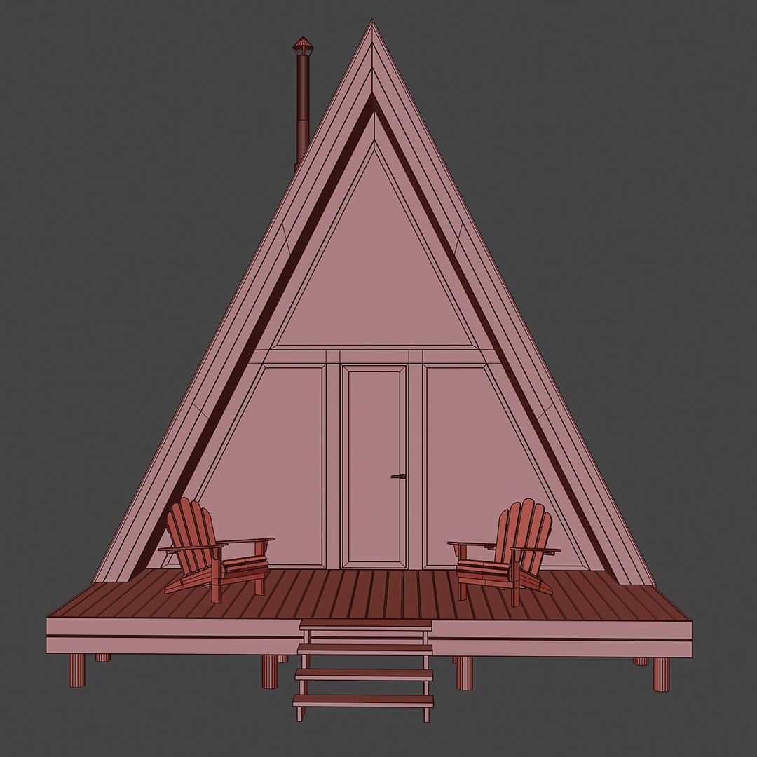 A Frame House 3D - TurboSquid 2288273