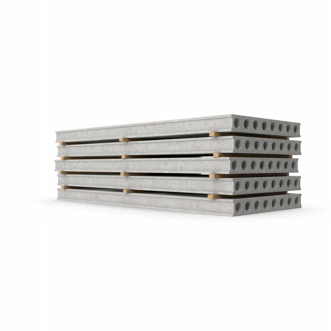 3D Concrete Slabs Model - TurboSquid 1831965