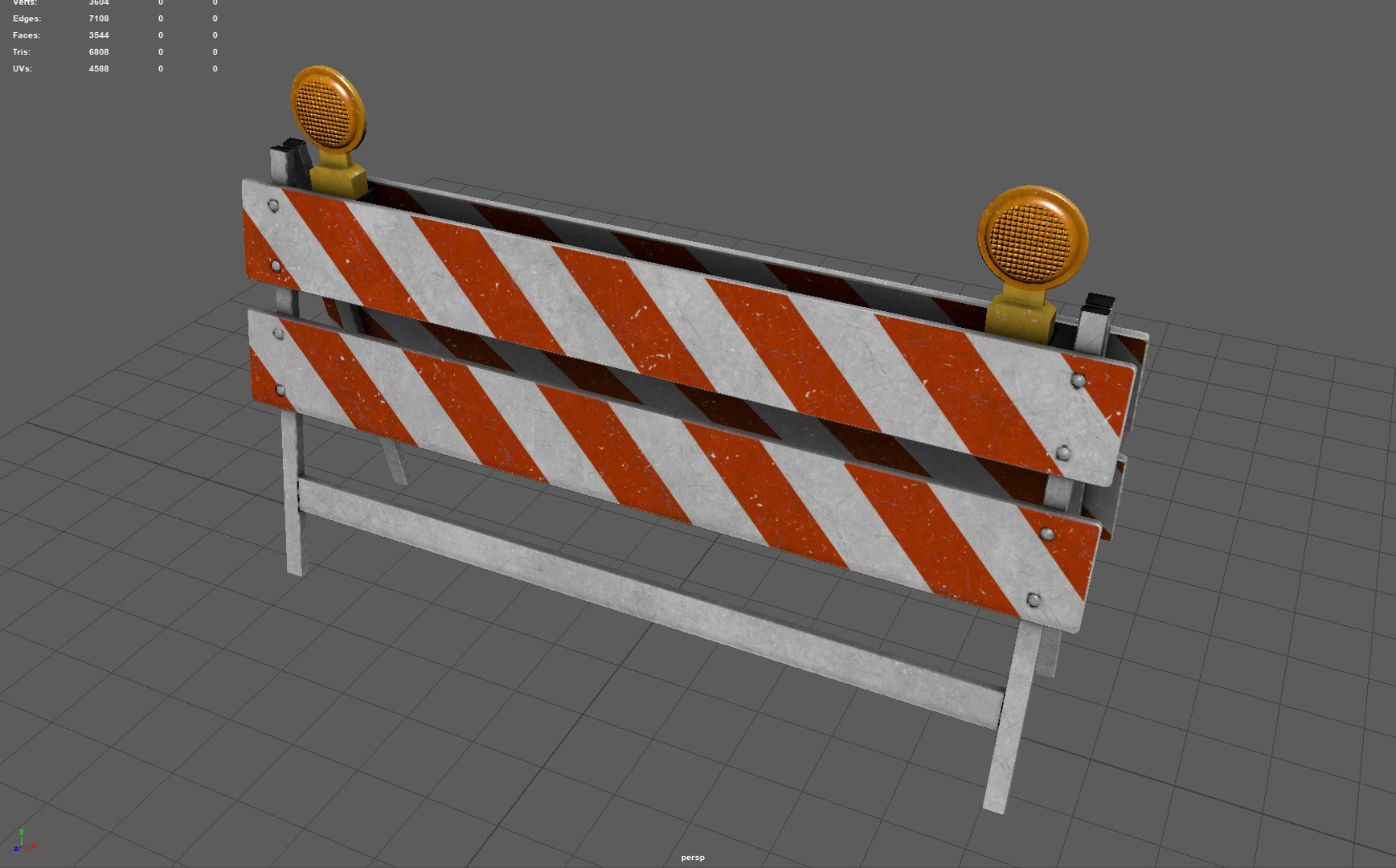 Construction Barrier 3D - TurboSquid 2138950
