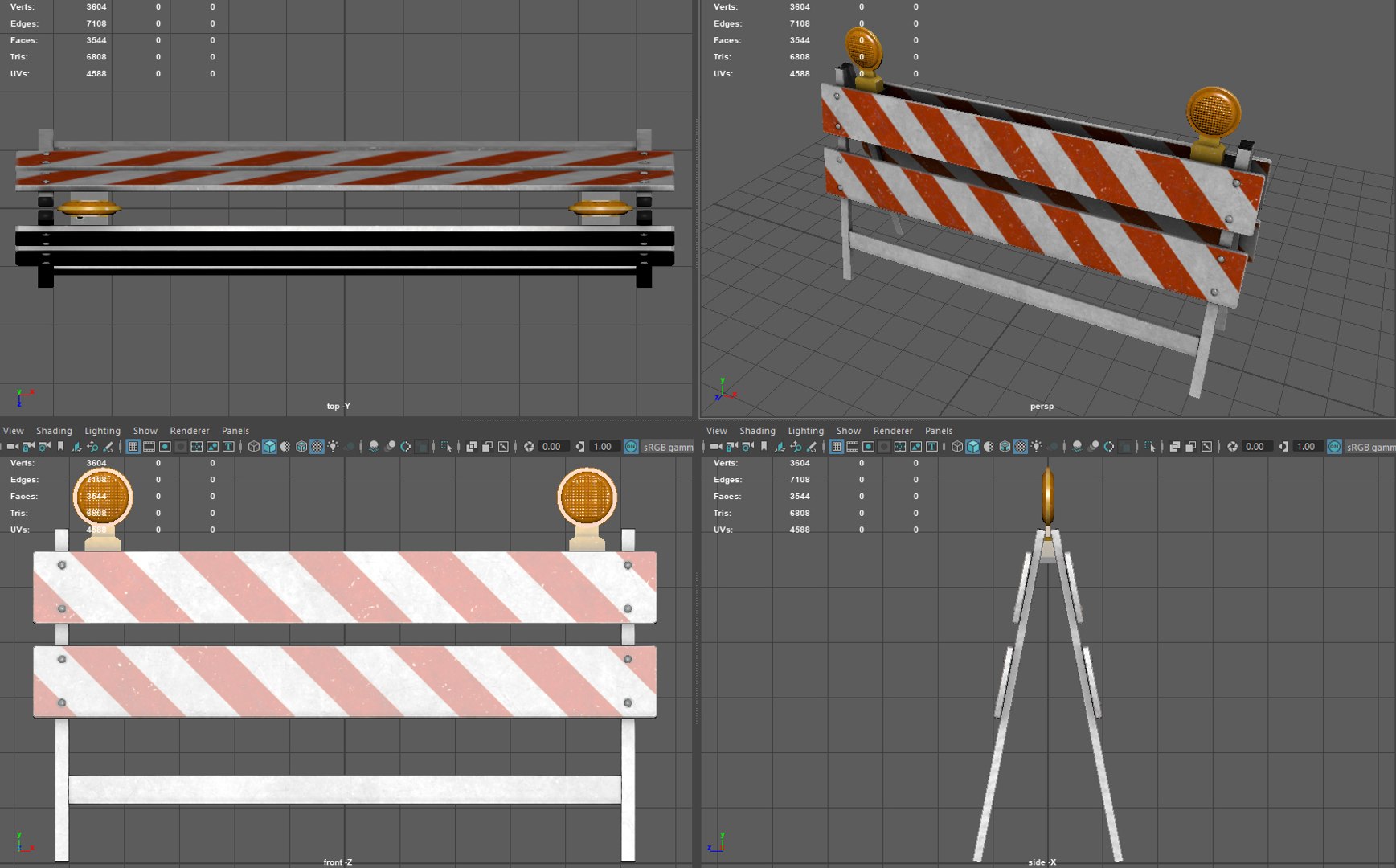 Construction Barrier 3D - TurboSquid 2138950