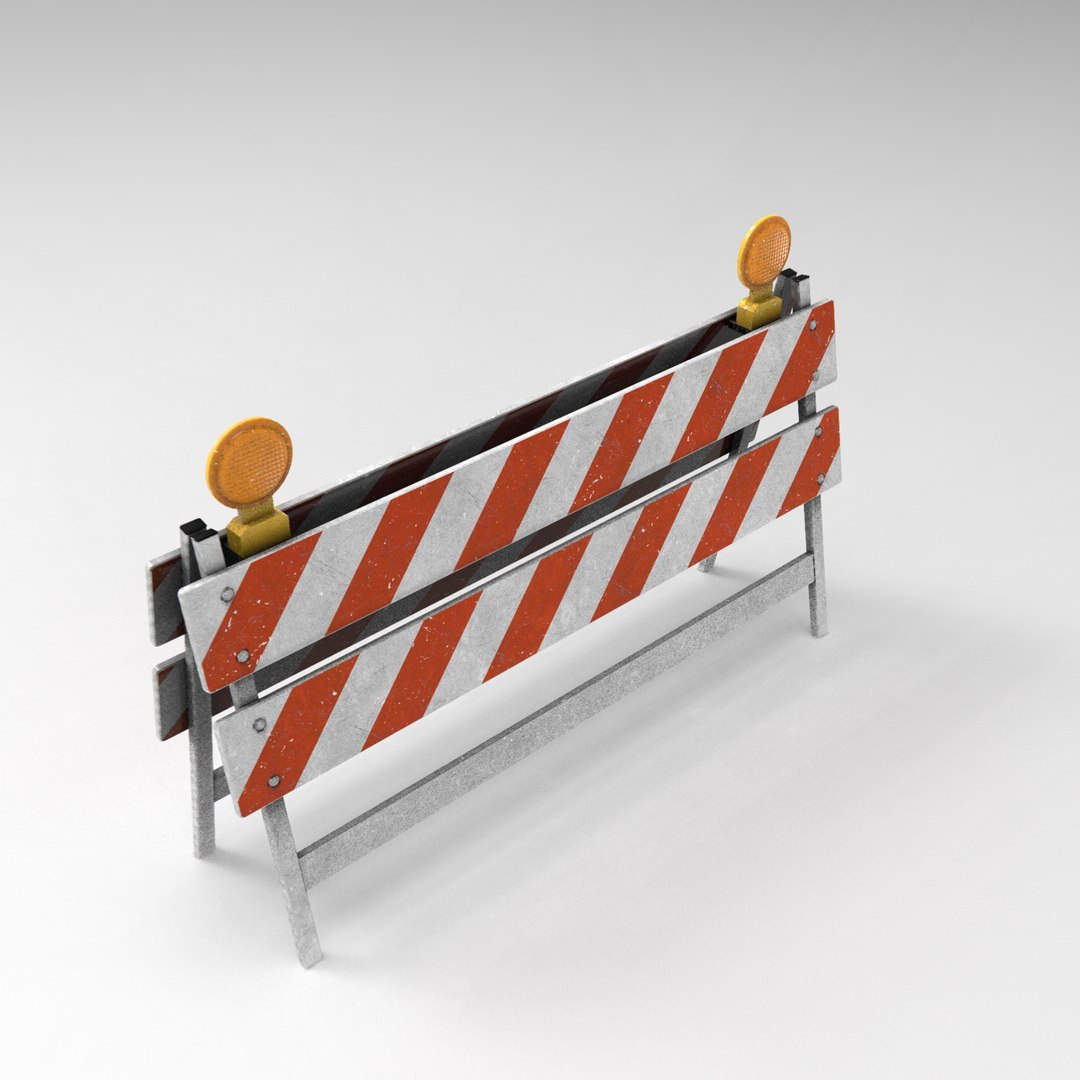 Construction Barrier 3D - TurboSquid 2138950