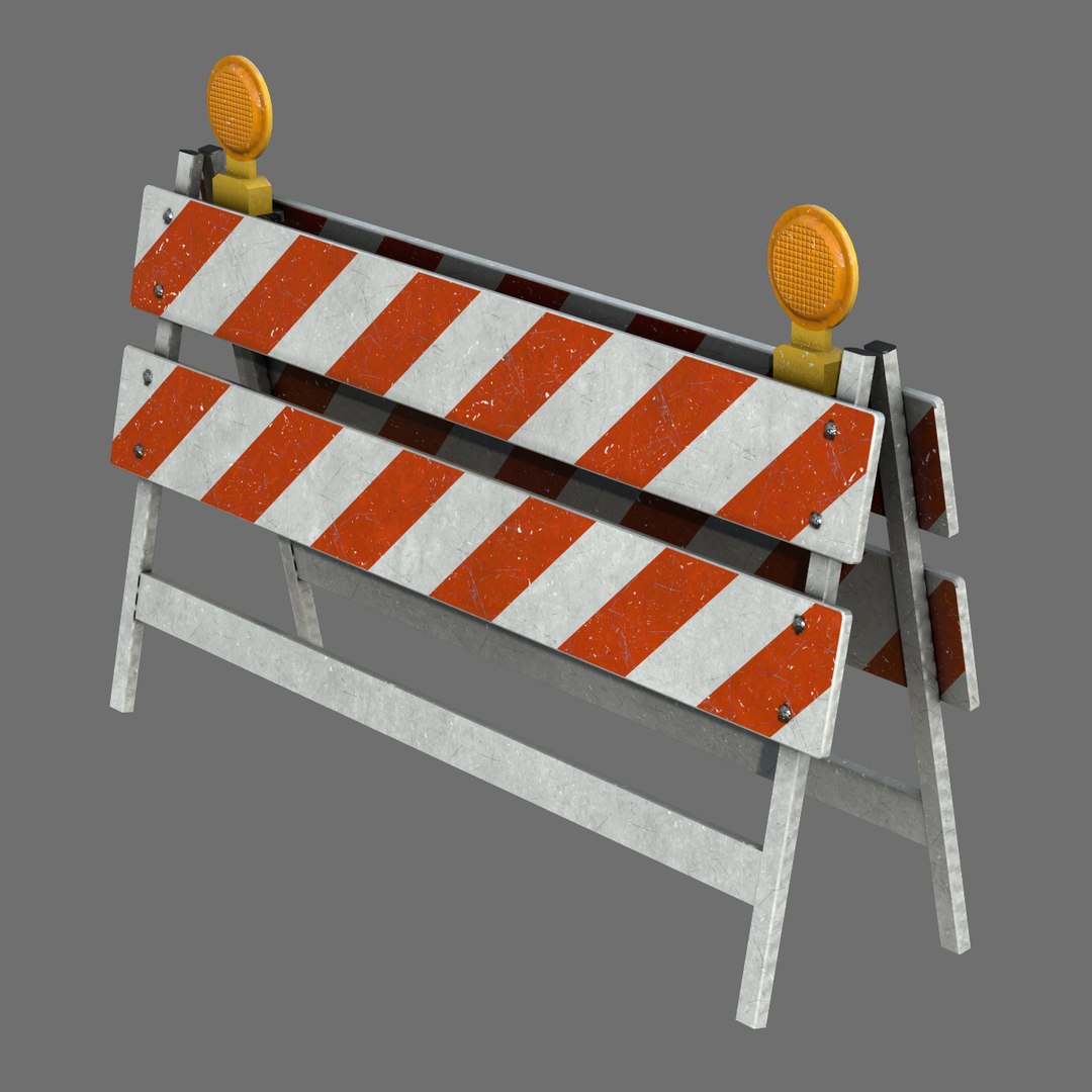 Construction Barrier 3D - TurboSquid 2138950
