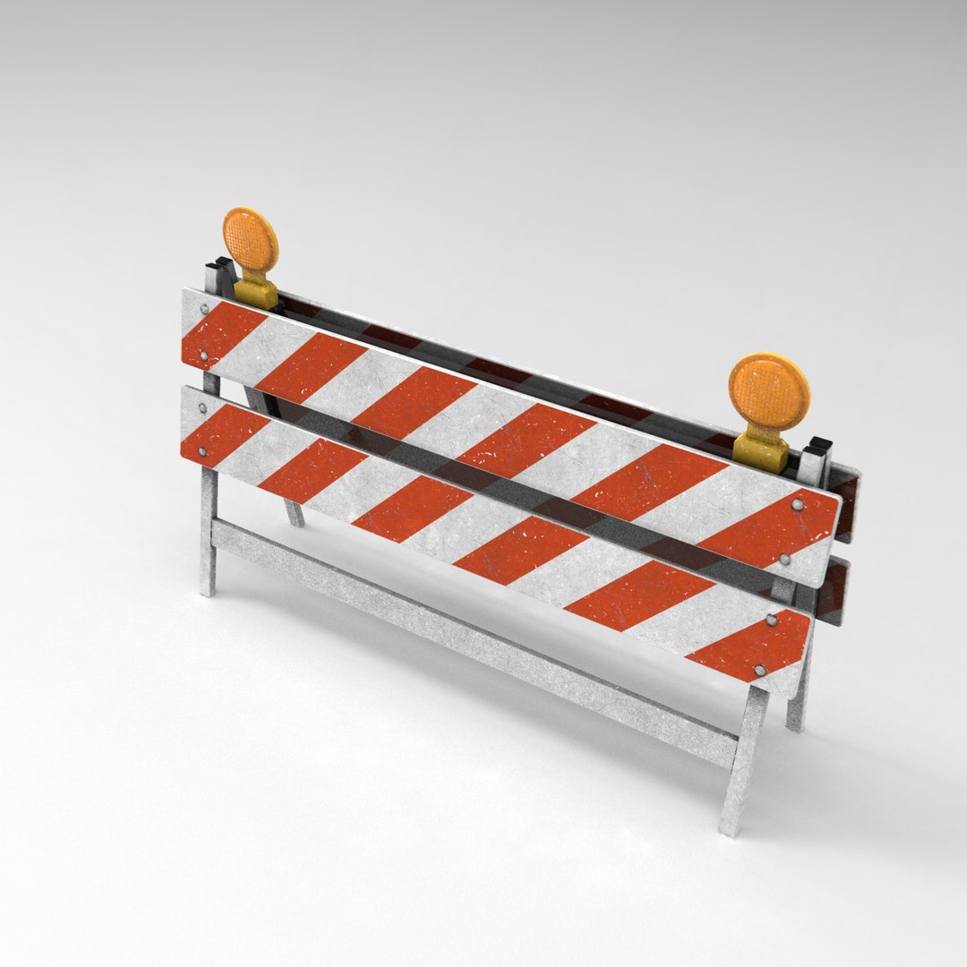 Construction Barrier 3D - TurboSquid 2138950